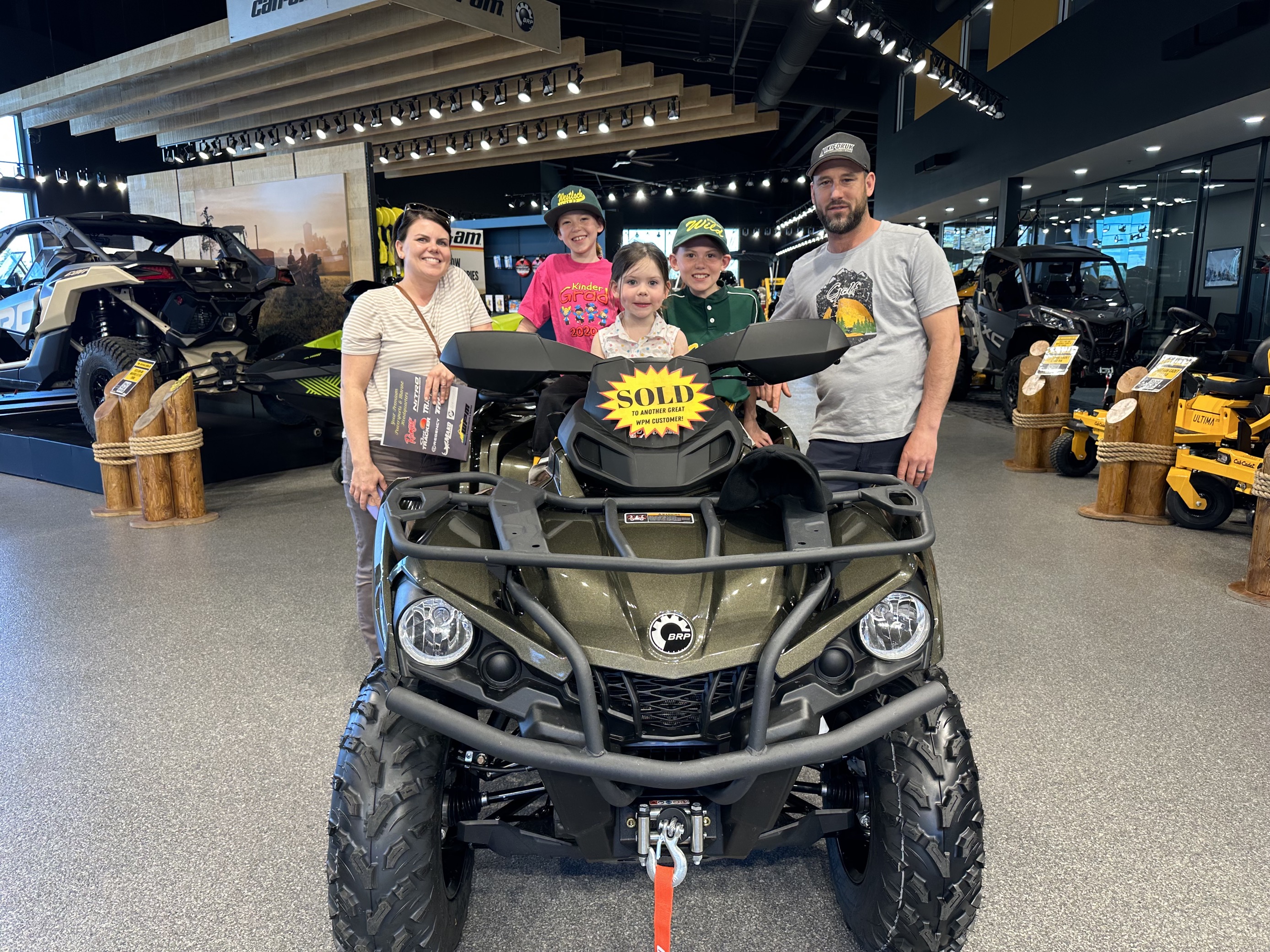New ATV for JP and Amanda from Vimy, AB