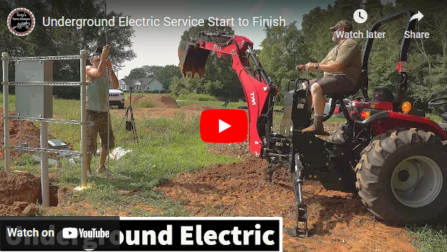 How to Use a Tractor for Underground Electric Work Tractor Ranch ...