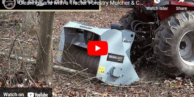 Clearing Land with a TYM Tractor Mulcher & Chainsaw Tractor Ranch ...
