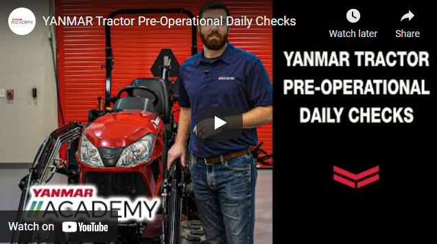 YANMAR Tractor Pre-Operational Daily Checks Tractor Ranch Company ...